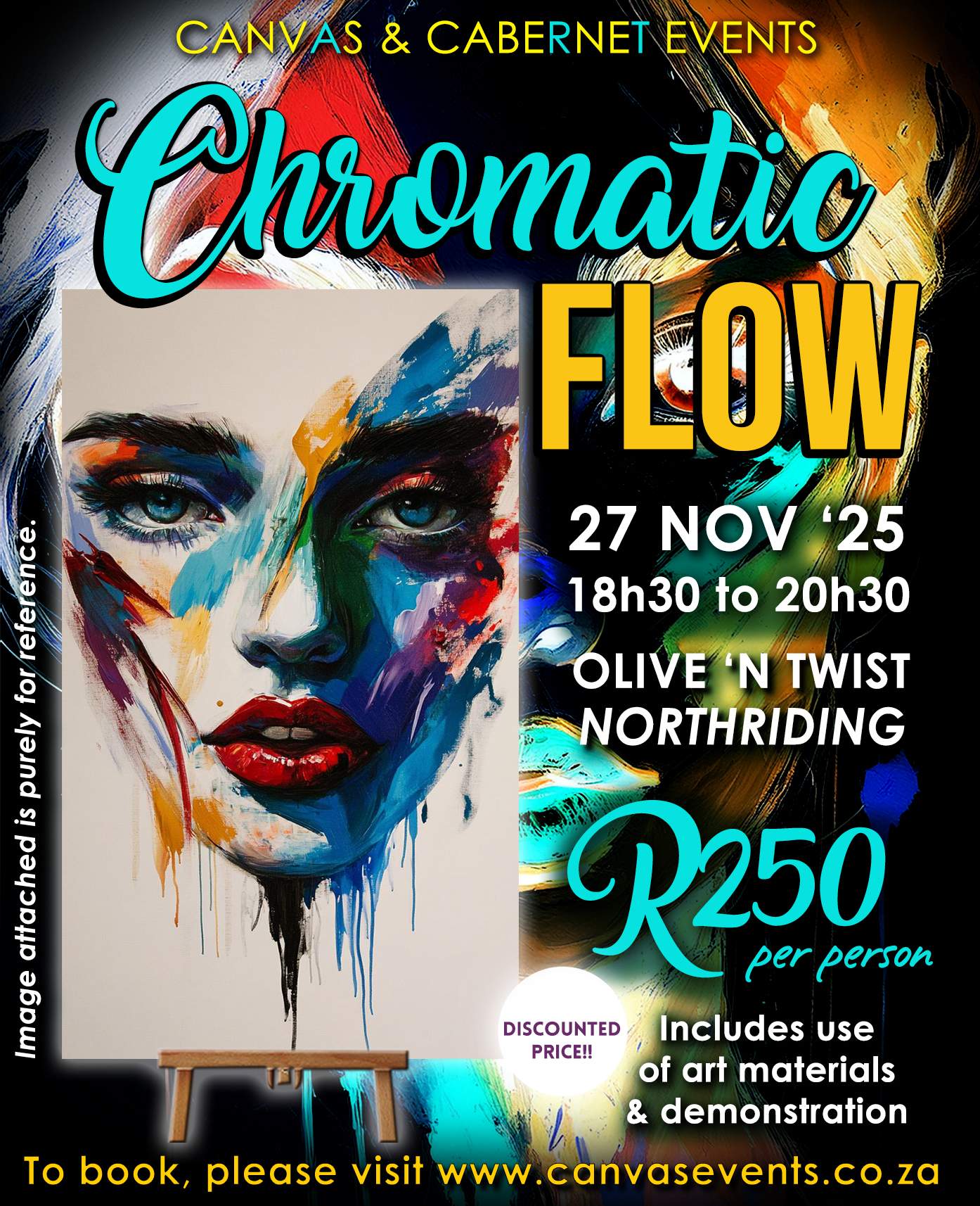 Chromatic Flow – Canvas and Cabernet Events